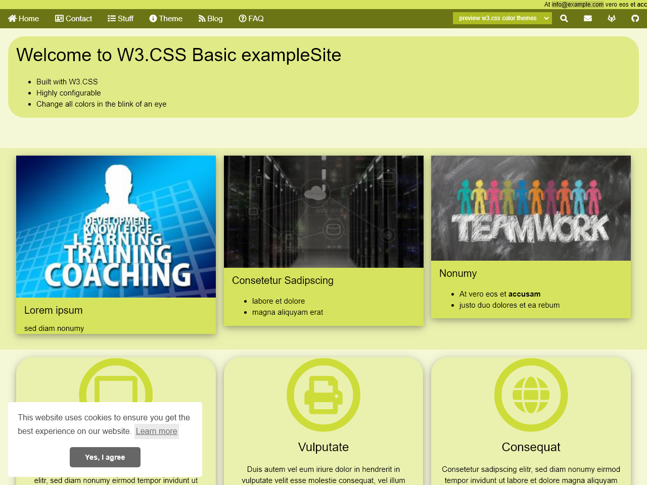 W3.CSS hugo Theme - 主题狗 ♥